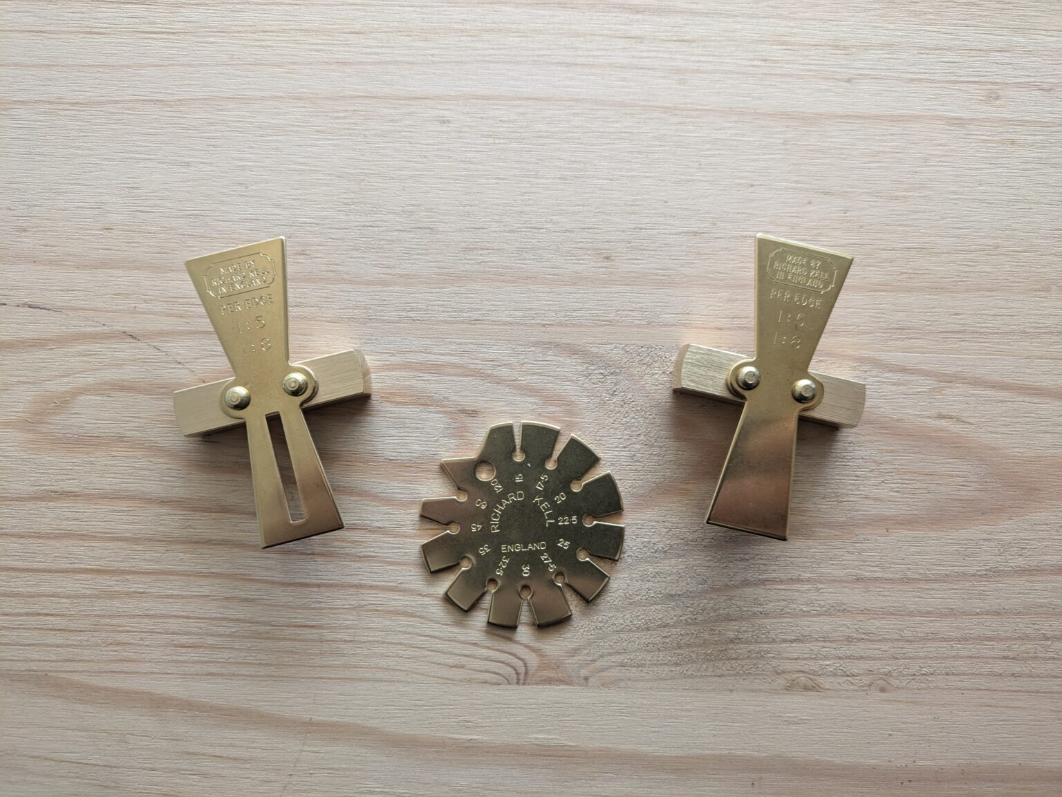 Richard Kell Brass Measuring Tools - Two Cherries USA
